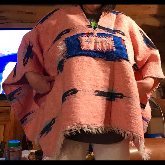 Bedding | Handmade Santa Fe Style Mexican Blanket Poncho | Poshmark